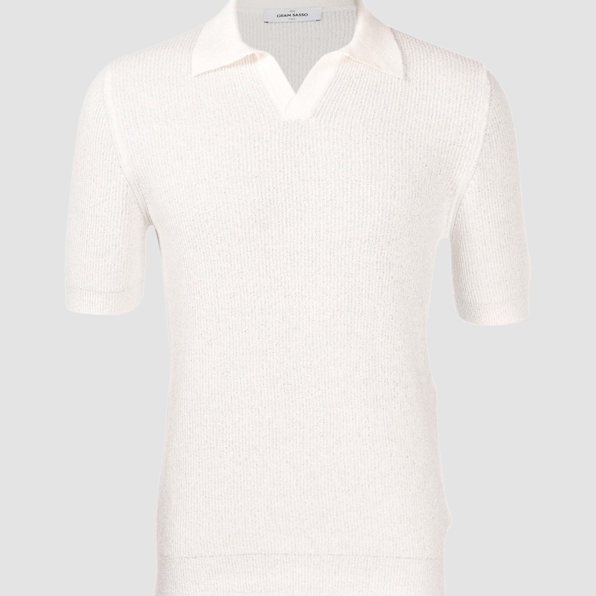 Gran Sasso Open Collar Terry Cotton Polo – STYLEROOM